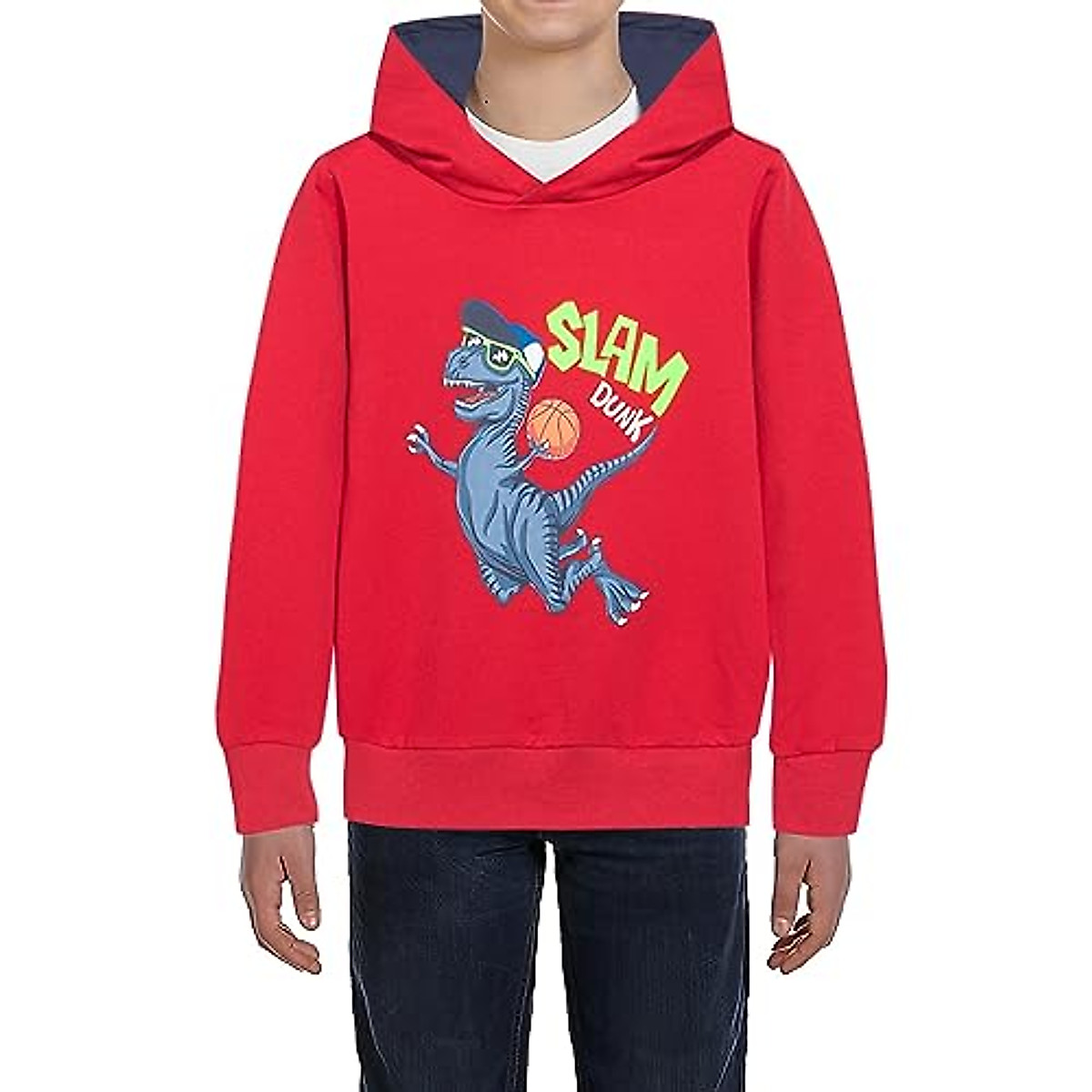 Kids Baby Boy Girl Crewneck Long Sleeve Pullover Top Cotton Infant Lightweight Pullover T Shirt Top Festival Clothes Red