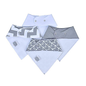 Comfy Cubs Muslin Baby Bibs, Drool Bibs, Adjustable with Easy Snaps, Teething & Drooling, Absorbent Bibs for Boys & Girls