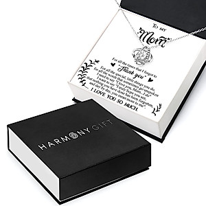 Harmony Gift Necklace Gift for Mom, Mother's day gift cards for Mom, Christmas, Birthday, gifts for Mom who has everything, what I love about Mom, mother's day jewelry