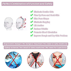 V-Line Face Chin Strap, FERNIDA Soft V Line Face Lifting Mask Chin Cheek Lift Up Band for Women and Men, Pink