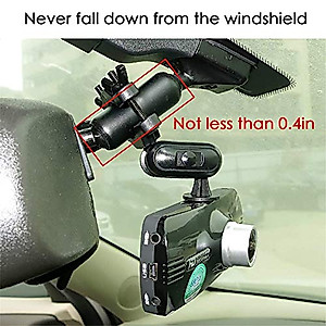 Dash Cam Mount Holder - Mirror Mount, Come with 10+ Different Joints, Compatible with APEMAN, Falcon F170, Old Shark, Peztio, Rexing V1P, Roav, UGSHDI, Z-Edge，YI，Kdlinks X1, and Most Dash Cameras /GPS