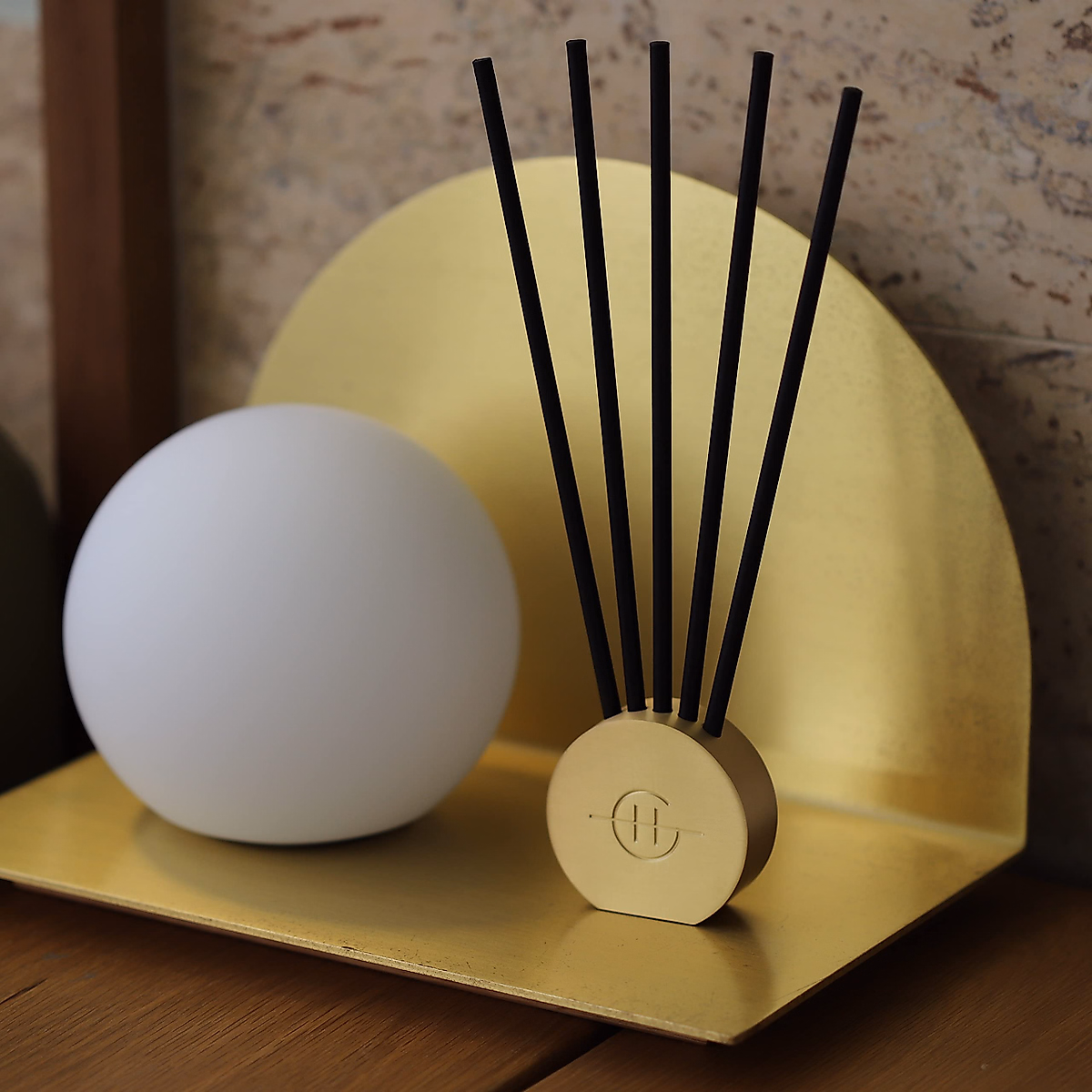 Glasshouse Fragrances Kyoto in Bloom & Lost in Amalfi Scent Scene Duo, Refillable Liquidless Diffuser + 10 Stems, Perfume Scented Home Decor, Camellia & Lotus + Sea Scent