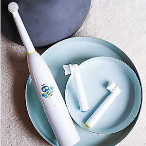 Jack N' Jill Buzzy Brush Kids Electric Musical Toothbrush Replacement Heads - Gentle Cleaning, Extra Soft Bristles, Rotary Design, BPA Free - Kids Replacement Toothbrush Heads (Pack of 2)