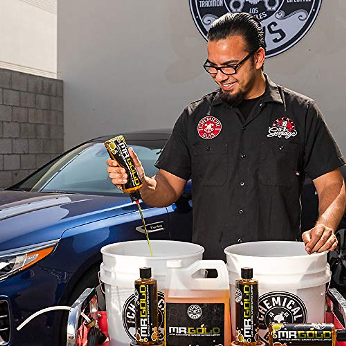 Chemical Guys Mr. Pink & Mr. Gold Super Suds Shampoo Car Wash Soap 16 oz Bundle (2) 16 oz. Bottles