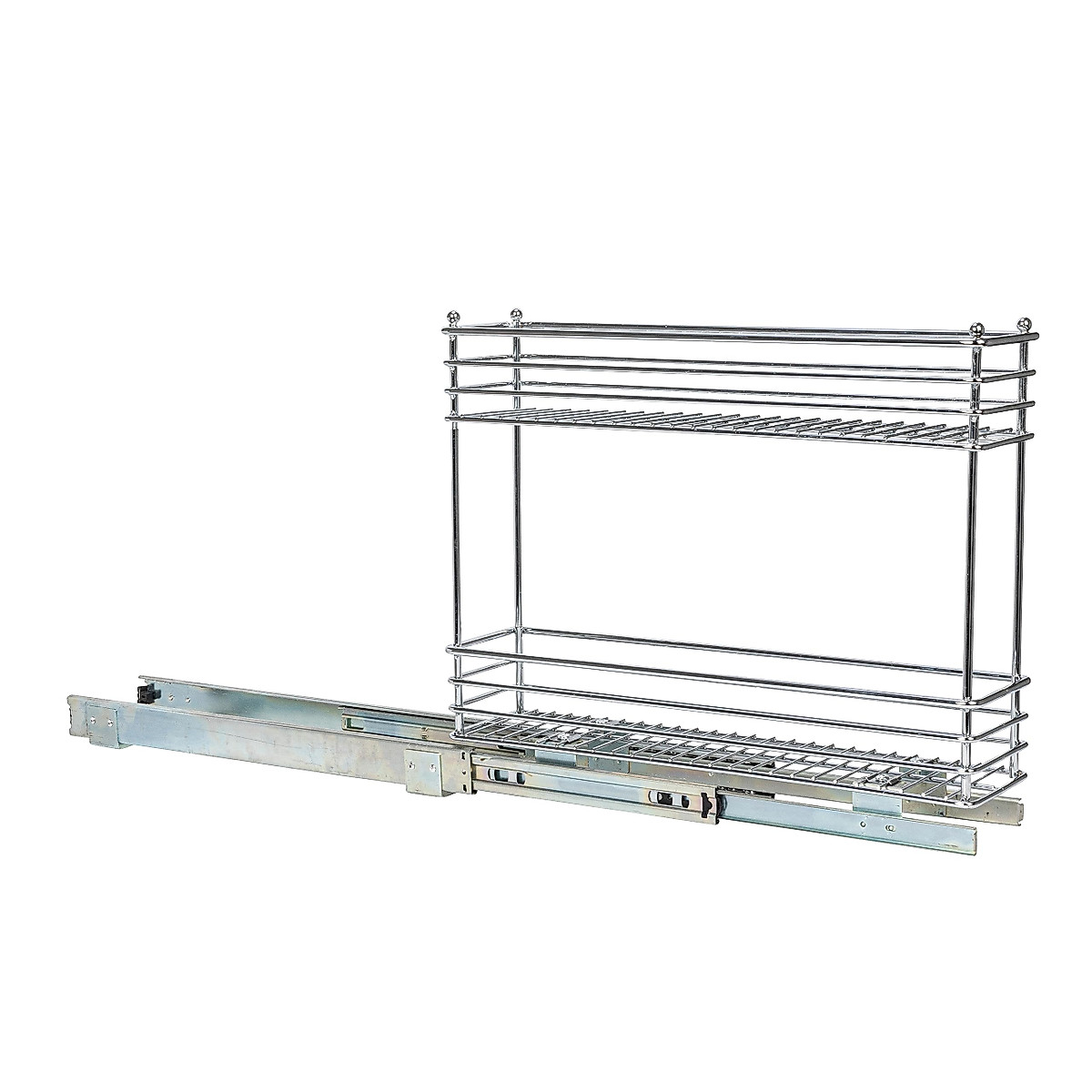 Household Essentials Glidez Narrow Sliding Organizer, 5", Chrome