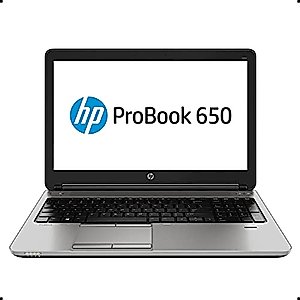 HP ProBook 650 G1 15.6 Inch Business Laptop PC, Intel Core i5 4300M up to 3.3GHz, 16 GB DDR3L, 256 GB SSD, WIFI, DVD, VGA, DP, Win 10 Pro 64 Bit-Multi-Language Supports English/Spanish/French(Renewed)