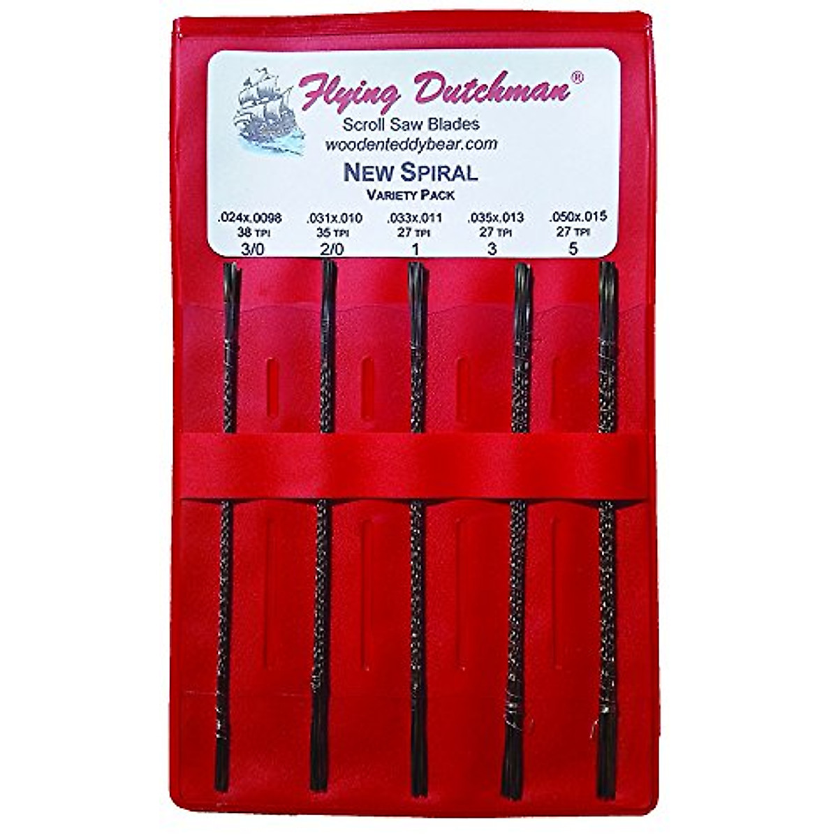 Flying Dutchman New Spiral Five Dozen Scroll Saw Blade Variety Pack