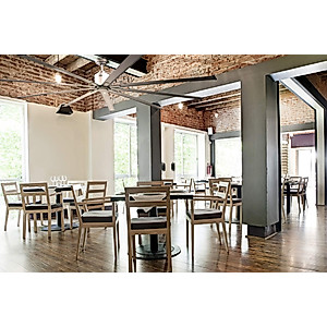 Big Air 96" Industrial Indoor Ceiling Fan, 6 Speed with Remote, Silver