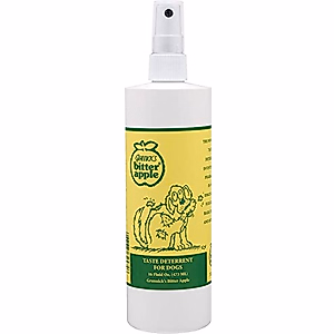 Grannick's Bitter Apple Liquid 1, 8 oz Chewing Deterrent Spray, Anti Chew Behavior Training Aid for Dogs and Cats; Stops Destructive Chewing Licking of Bandages, Paws, Shoes, Fur, Doors and Furniture