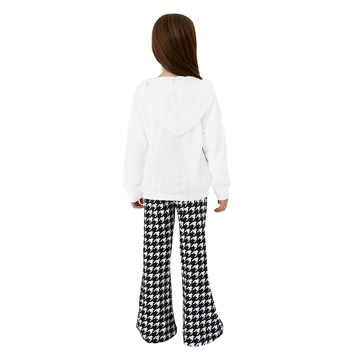 L.O.L. Surprise! Girls Clothes Hoodie and Pant Long Sleeve Stars Print Sweatshirt Leggings Girls Outfits Sets 2Pcs White 6-7 Years