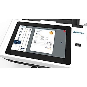 Raven Pro Document Scanner - Huge Touchscreen, High Speed Color Duplex Feeder (ADF), Wireless Scan to Cloud, WiFi, Ethernet, USB, Home or Office Desktop