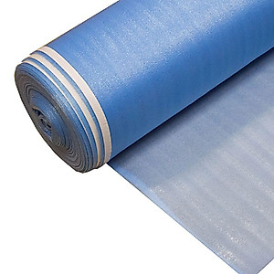 3in1 Vapor Barrier Flooring Underlayment w/Overlap and pre-Attached Tape Strip - Bestlaminate- 2mm - 100sq.ft roll