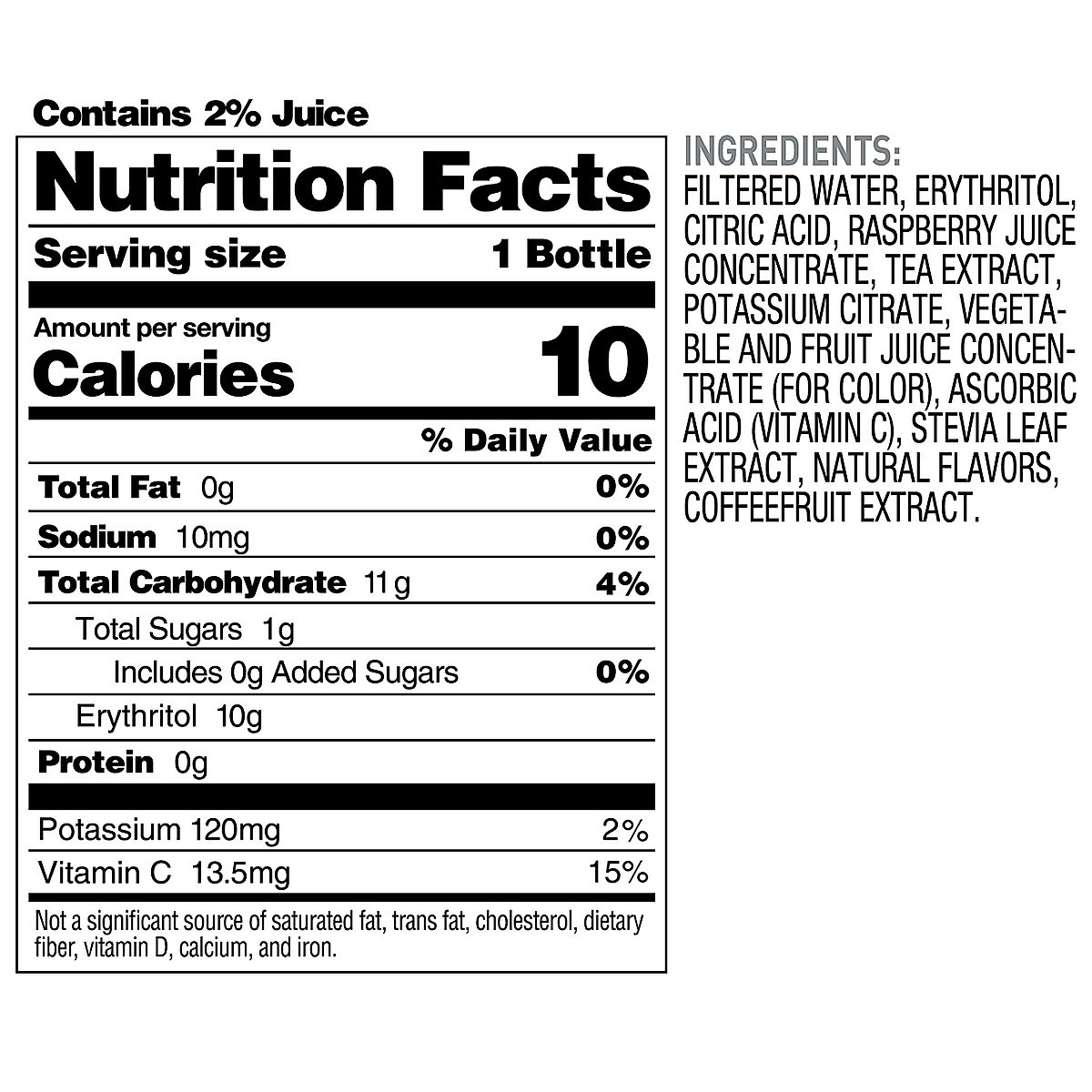 Bai Boost Buka Black Raspberry, Antioxidant Infused Beverage, 18 fl oz bottle (Pack of 12)