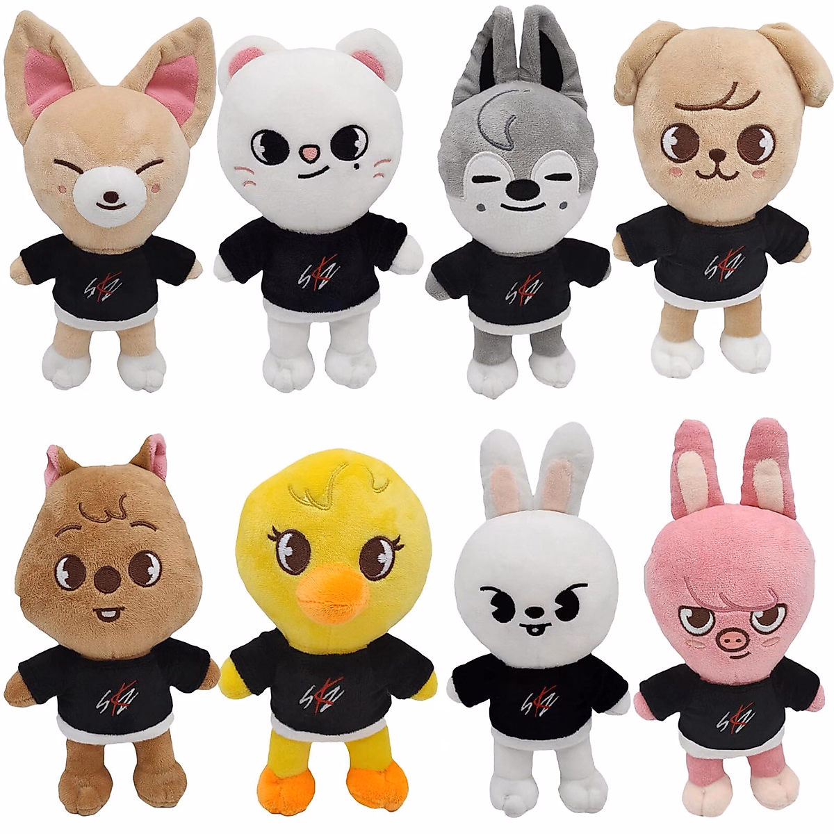 YJYP Cute Cartoon Plush Dolls Felix Hyunjin Bnagchan Changbin Home Sofa Desk Decor Souvenir