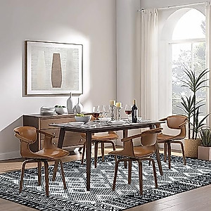 Seavish Boho Living Room Rugs 5x7 Black Area Rug for Bedroom Low Pile Stain Resistant Ultra-Thin Distressed Rug Moroccan Geometric Neutral Area Rug for Nursery Kids Room Dorm Home Decor