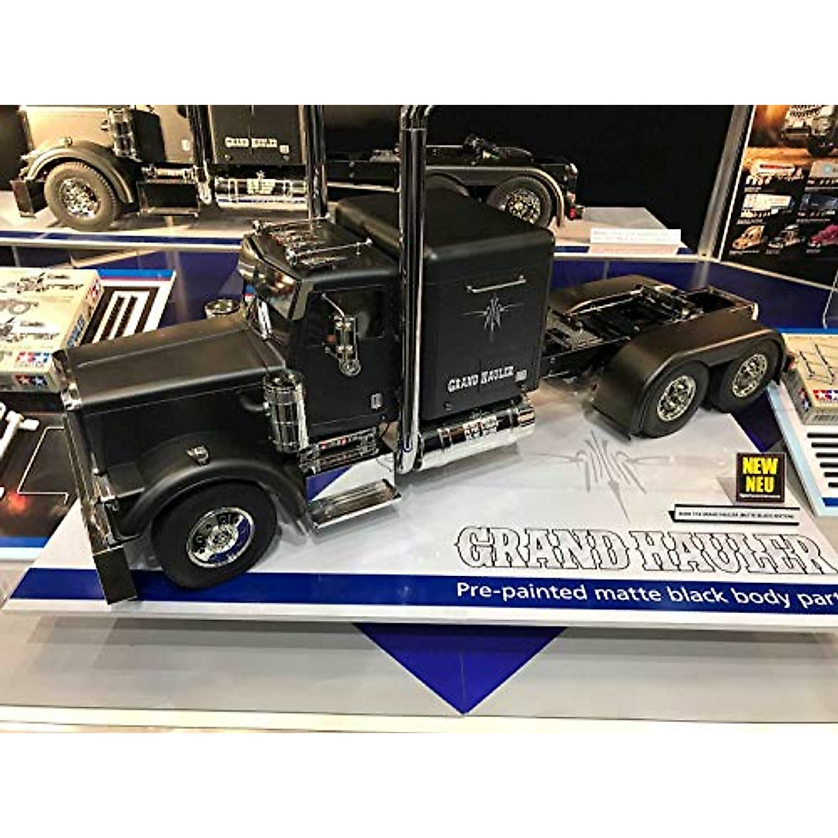 Tamiya Grand Hauler R/C Truck Kit - Matte Black Edition Black 0.5 Liters, 1 Count (Pack of 1)