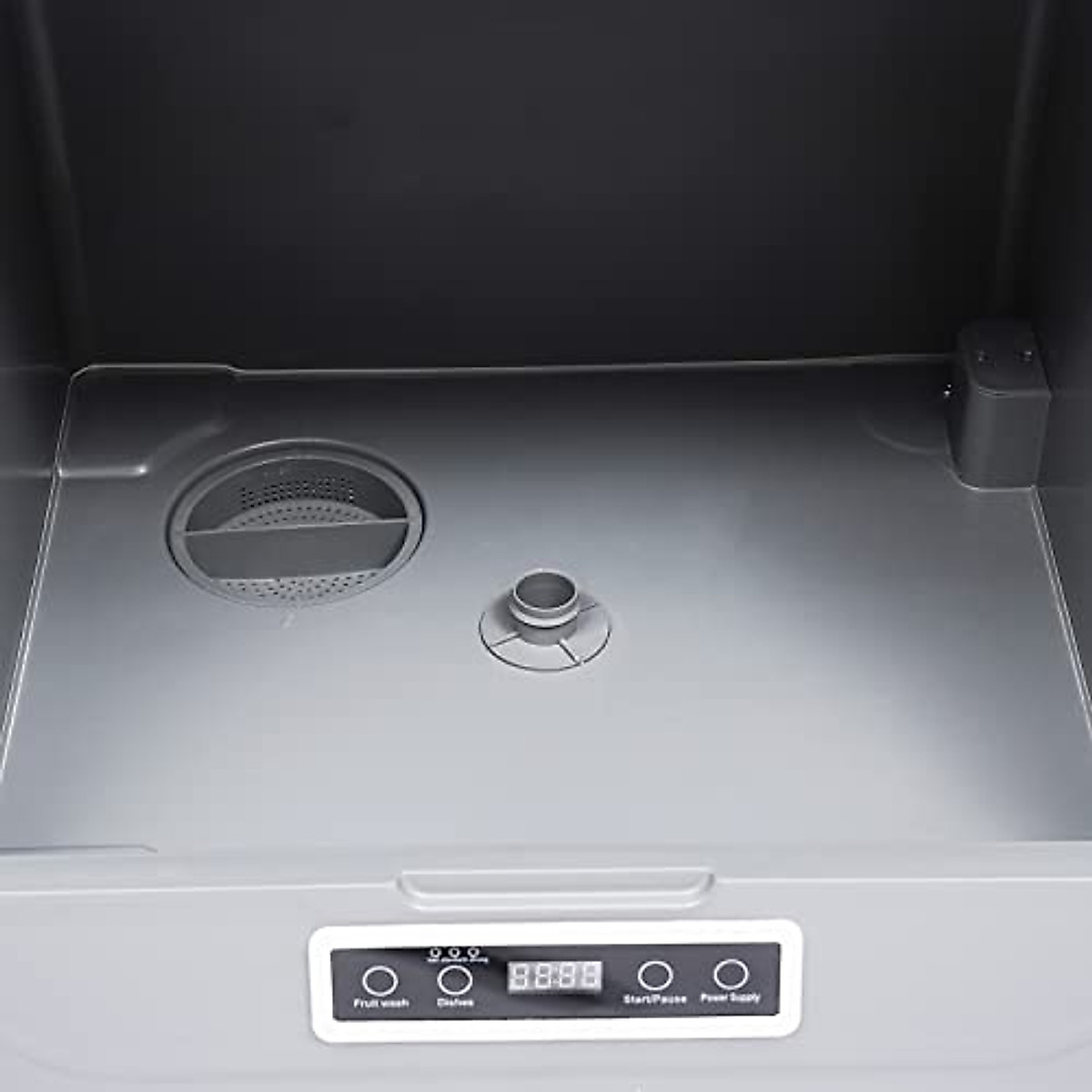 Portable Countertop Dishwasher, 4 Washing Programs, Air-dry Function, Automatic Dishwasher Deep Heating Cleaning Machine for Small Apartments, Dorms and RVs(White)