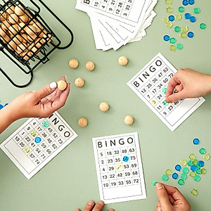 Juvale 180 Sheets Reusable Paper Bingo Cards Bulk for Adults, Disposable Number Game Set for Large Groups (4x6 in)