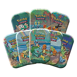 Pokemon 25th Celebrations Mini Tins - 8 Mini-tins Full Display