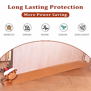 My OLi Under Door Draft Stopper Decorative Wind Stopper 36 inch for Door & Window Noise Blocker Gap Stoppers Window Sealer - Christmas Reindeer