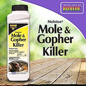 REVENGE Moletox Mole & Gopher Killer Poison Bait Granules, 1 lb. Ready-to-Use Control for Pocket Gophers in Lawn