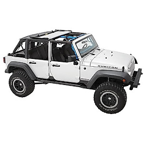 Pavement Ends by Bestop 56843-35 Black Diamond Frameless Sprint Top for 2010-2017 Jeep Wrangler Unlimited