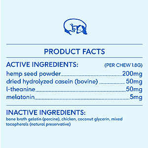 Native Pet Dog Calming Chews (60 Chews) & Yak Chews for Dogs (5 Small Chews)