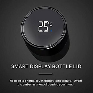 Water Bottle - Thermoses Water Bottle,Thermos-Portable Sports Water Bottle,Smart Water-Bottle Portable-Thermos 304 Stainless-Steel Led Temperature Display by Operazone (20_White)