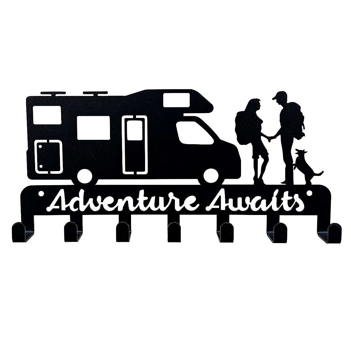 HeavenlyKraft Key Holder for Wall Adventure Awaits Key Holder Wall Mounted Key Holder Keychain Holder Keychain Hanger Metal Key Holder Key Rack for Wall Metal Key Rack for Entryway, Hallway