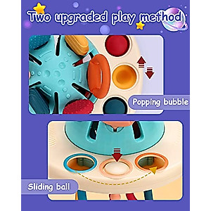 Baby Toys for 6-12-18 Month,12 Pcs Pull String Learning Ropes with Bubble Fidget Toys and Sliding Balls,Baby Boys Girl Birthday Gifts Montessori Toys for 1 2 Year Old