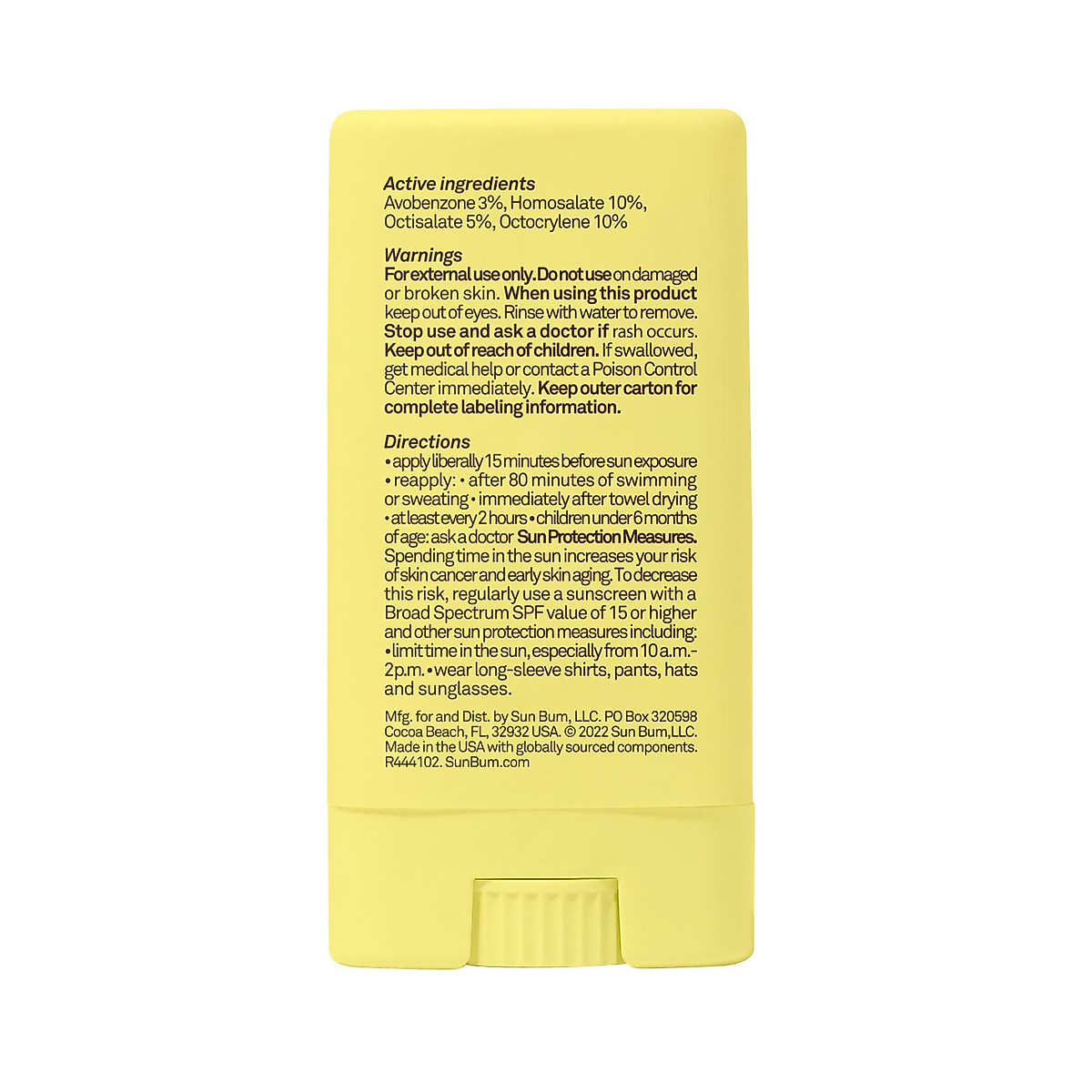 Sun Bum Kids SPF 50 Clear Face Stick Sunscreen | Broad Spectrum Sunblock with Vitamin E | Wet or Dry Skin Application | Hawaii 104 Act Compliant (Octinoxate & Oxybenzone Free)| Travel Friendly 0.53 oz