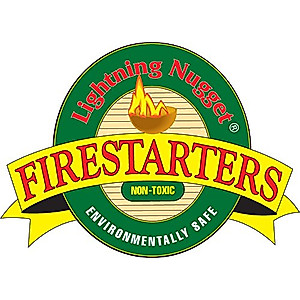 Lightning Nuggets n12eb-2 Fire Starter Box, 2" x 2" x 1.25", Tan