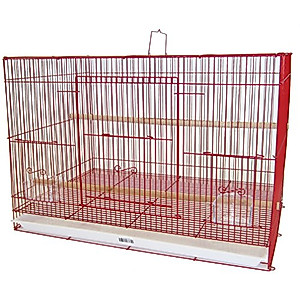 YML Small Breeding Cage, 24 x 16 x 16, Red