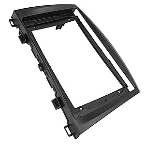 Aramox 9in Dash Fascia, Car Navigation Panel Frame Black Stereo Radio Dash Mounting Fascia Compatible with Mazda 3 2010-2013