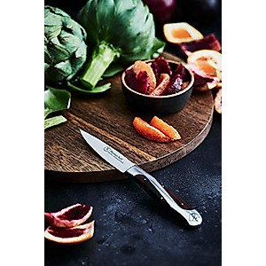 Hammer Stahl 3.5 Inch Paring Knife | Versatile Fruit Knife for Garnishing, Peeling, and More | Small Kitchen Knife for Vegetables and Fruits | Ergonomic Quad-Tang Pakkawood Handle & Gift Box