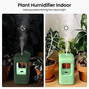 Humidifiers for Bedroom Baby Cool Mist Ultrasonic Humidifiers for Plants Indoor Humidificador Nursery Adults Kids Large Room Home Office Green