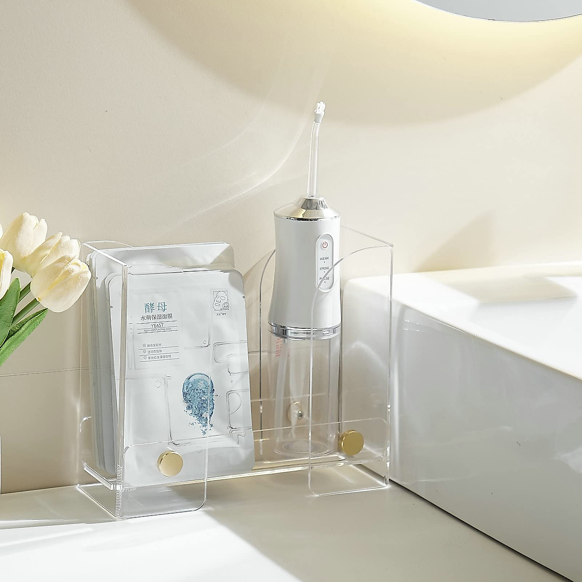 Paper Towel Dispenser Countertop Acrylic: Clear Paper Towel Holder Napkin Holder - Folded Guest Towel Storage - Suitable for Z-fold, C-fold or Multi-Fold Paper Towels