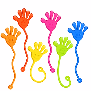 Sticky Hands Bulk 24PCS Party Favors for Kids 4-8 8-12 Stretchy Sticky Hand Fidget Toys for Kids Goodie Bag Stuffers Treasure Box Toys for Classroom Prizes Birthday Party Supplies
