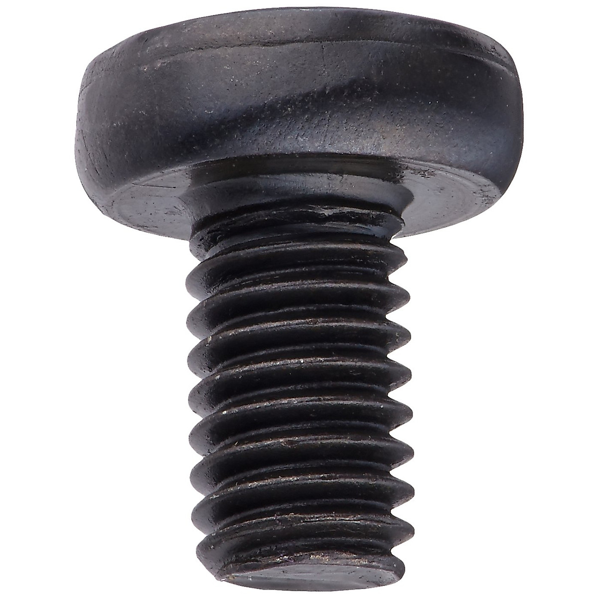 Small Parts M3.56D7985AB Steel Pan Head Machine Screw, Black Oxide Finish, Meets DIN 7985, #1 Phillips Drive, M3.5-0.6 Thread Size, 6 mm Length, Fully Threaded, Import (Pack of 100)