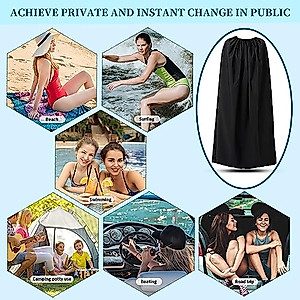 Portable Changing Room Changing Tent for Dancer Instant Dressing Cover Ups Privacy Shelters for Beach Car Boating Taking Photo, 4.59ft Length
