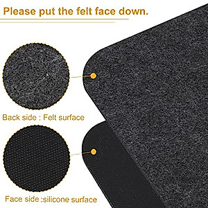 5PCS Heat Resistant Mat for Air Fryer Kitchen Appliance Slider Mats,5mm/0.2inch thickened Kitchen Countertop Heat Protector Mat compatible for Ninja Foodi Air Fryer,Coffee Maker,Blender