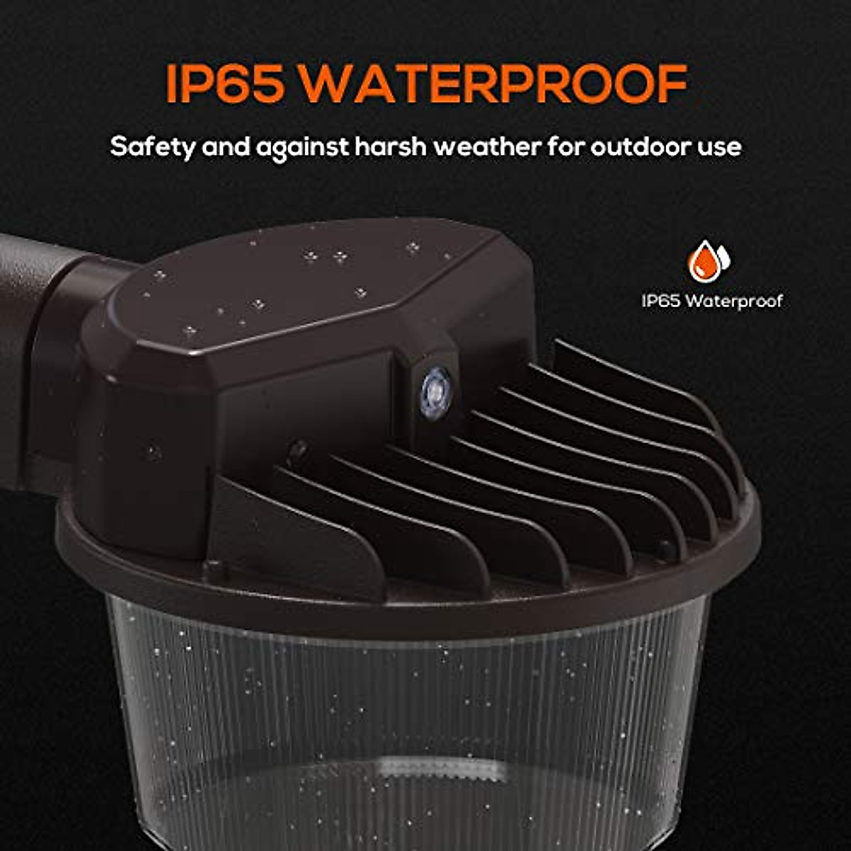 JJC LED Barn Light, Dusk to Dawn Area Light 50W 6000LM LED Barn Lights with Photocell 5000K Daylight Security Flood Light IP65 Waterproof for Yard, Street, Outdoor Use…