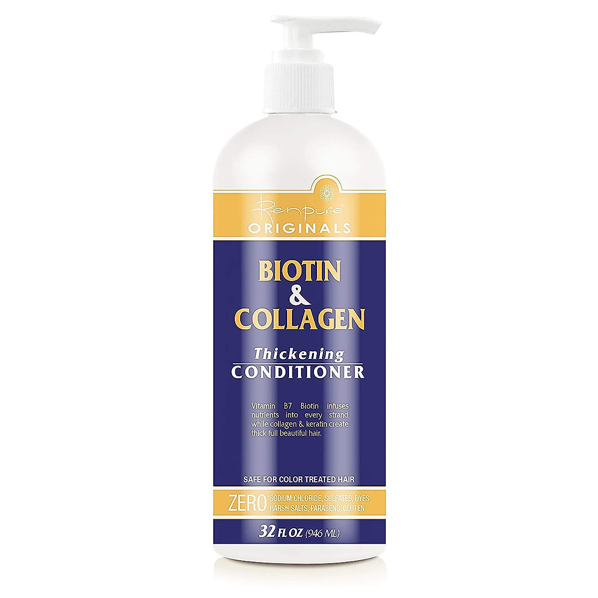 Renpure Biotin and Collagen Conditioner, 32 Ounce