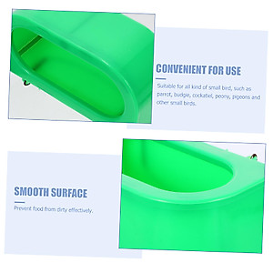 HAPINARY 10pcs Bird Supplies Hanging Chicken Feeder Bird Food Bowl Cage for Rabbits Bird Feeding Cup Chicken Water Feeder Chicken Feeder Cups Squirrel Feeder Pigeon Accessories Green