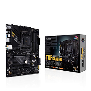 ASUS TUF GAMING B550-PRO AMD AM4( Ryzen 5000/3000)ATX gaming motherboard (PCIe 4.0,12+2 power stages,2.5Gb LAN,USB 3.2 Gen 2 Type-C®,Front USB Type-C®, BIOS FlashBack, Addressable Gen 2 RGB header)