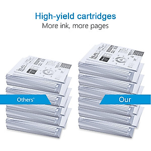 206A Black Toner Cartridges 2-Pack (with Chip) : Replacement for HP 206A W2110A 206X W2110X Works for Color Laserjet Pro MFP M283cdw M283fdw M283fdn M282nw Pro M255dw M255nw Printer Ink