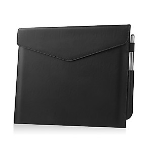 HGWALP Remarkable 2 Sleeve Bag，10.3 inch PU Leather Carrying Case with Pen Holder,Protective Pouch Fits Remarkable 2 Digital Paper/Note Air 10.3/Kindle Scribe 10.2",Will NOT Fit Remarkable 1-BK