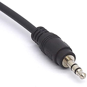 PIIHUSW 3.5mm 5 Pin Din MIDI Cable, 5-Pin DIN Plug Female to 3.5 (1/8in) TRS Stereo Male Jack Converter Cable for MIDI Keyboard IK Multimedia (1.5 Meter)