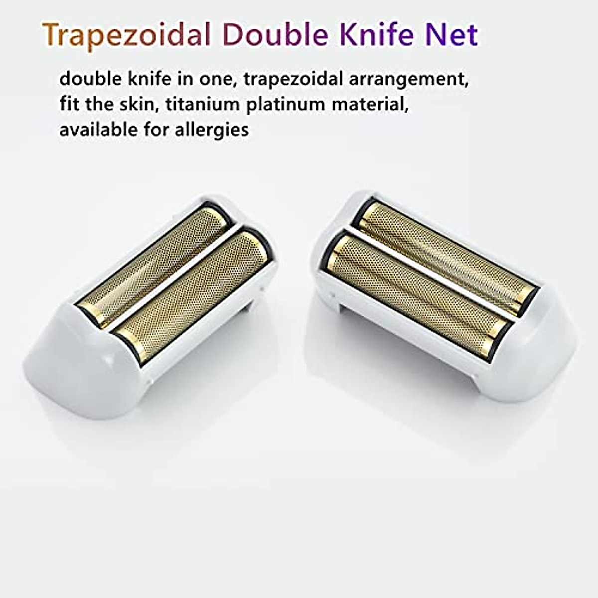 2 Pack Pro Shaver Replacement Foil and Cutters compatible with andis 17150(TS-1)/17155/17200 shaver ProFoil Lithium replacement" Golden
