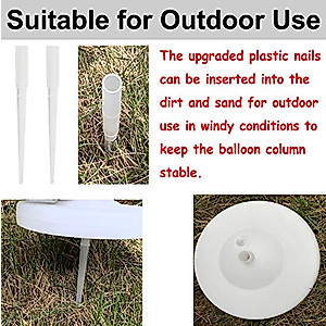 LANGXUN 2 Sets DIY Balloon Column Stand Kits For Birthday Decorations, Wedding Decorations, Party Decorations, Christmas Balloon Decorations